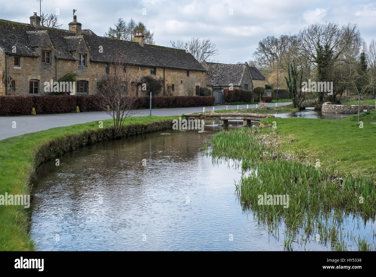 Scenic View of Lower Slaughter Village in the Cotswolds Stock Photo - Alamy