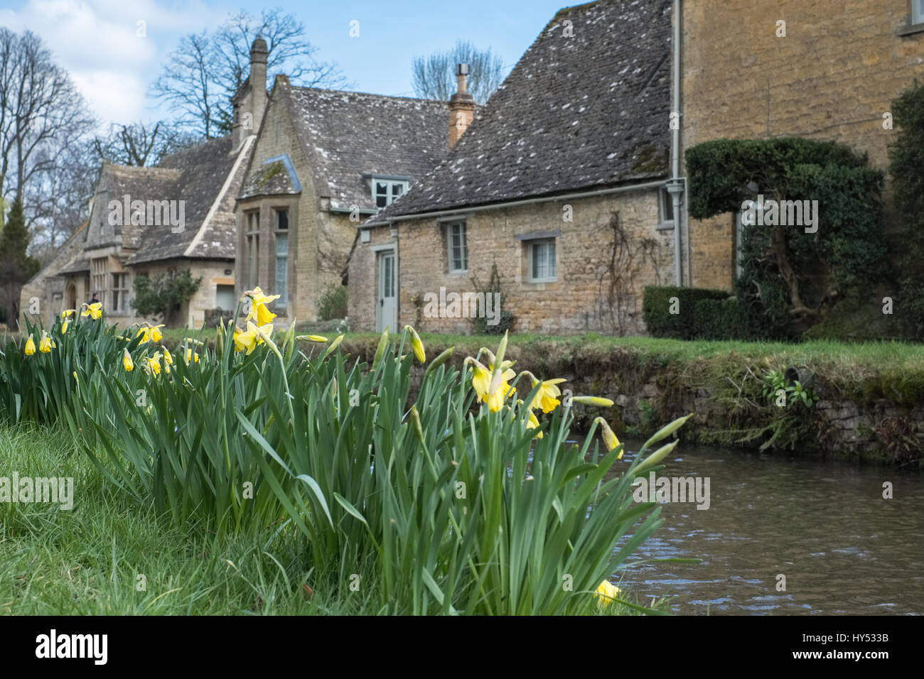 Scenic View of Lower Slaughter Village in the Cotswolds Stock Photo - Alamy