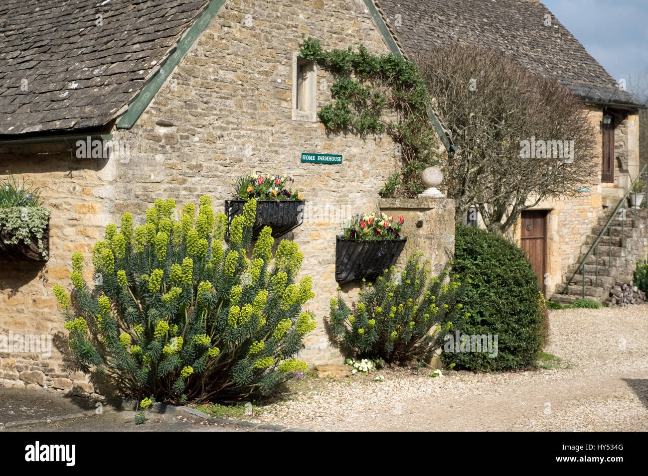 Scenic View of Upper Slaughter Village Stock Photo - Alamy