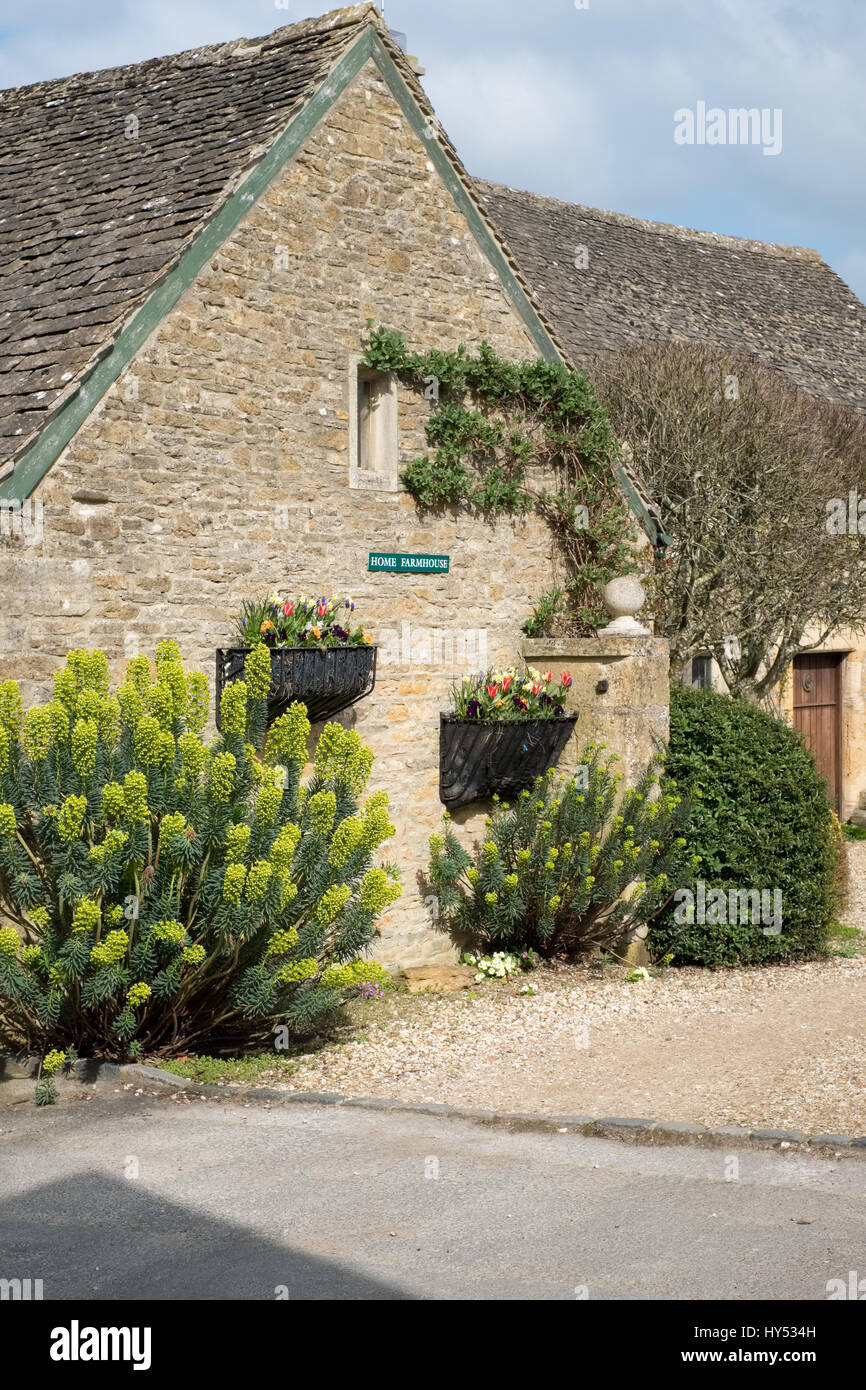 Scenic View of Upper Slaughter Village Stock Photo - Alamy