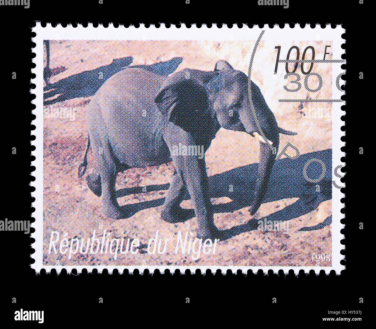 Postage stamp from niger depicting hi-res stock photography and images ...