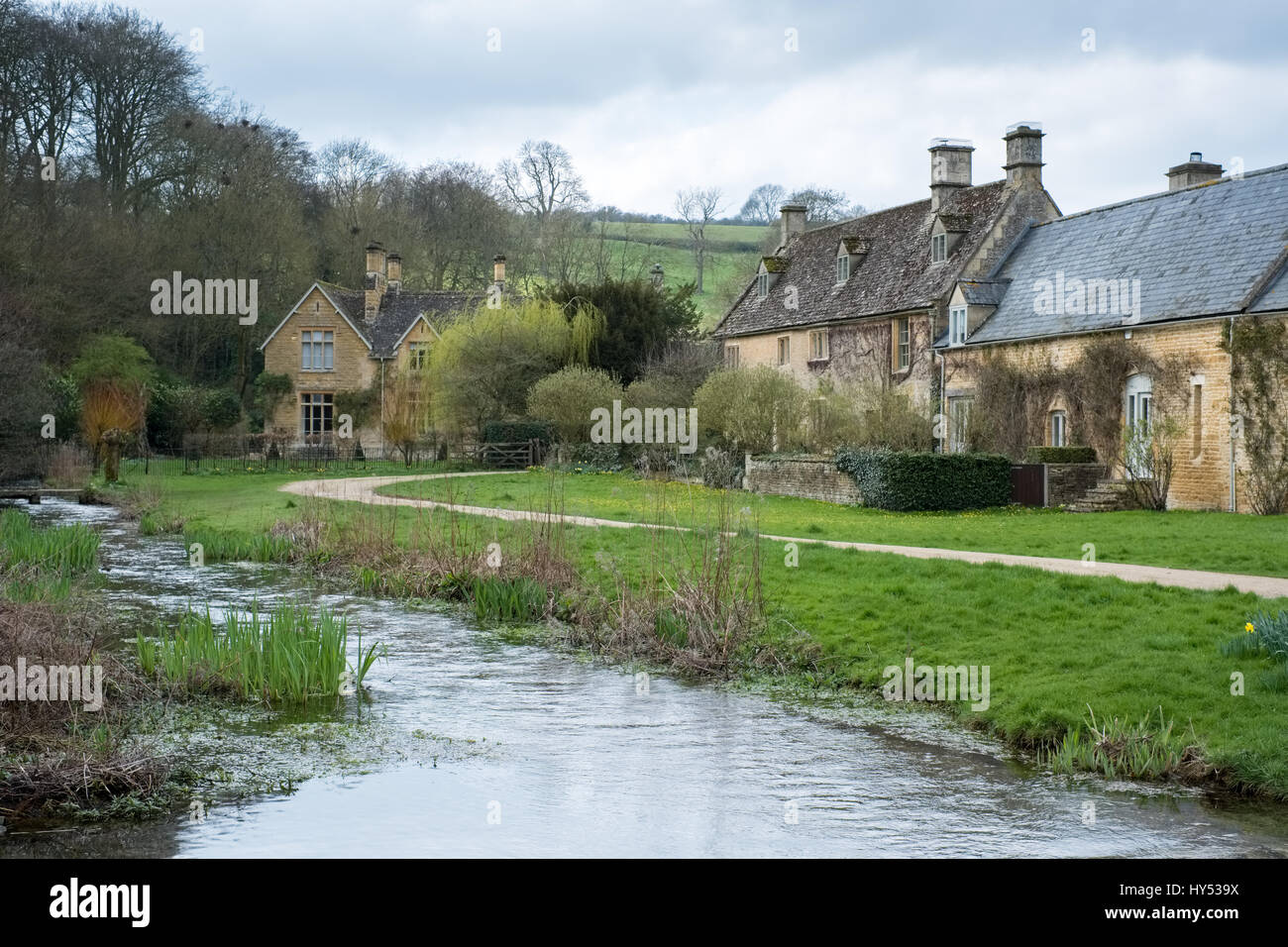 Scenic View of Upper Slaughter Village Stock Photo - Alamy