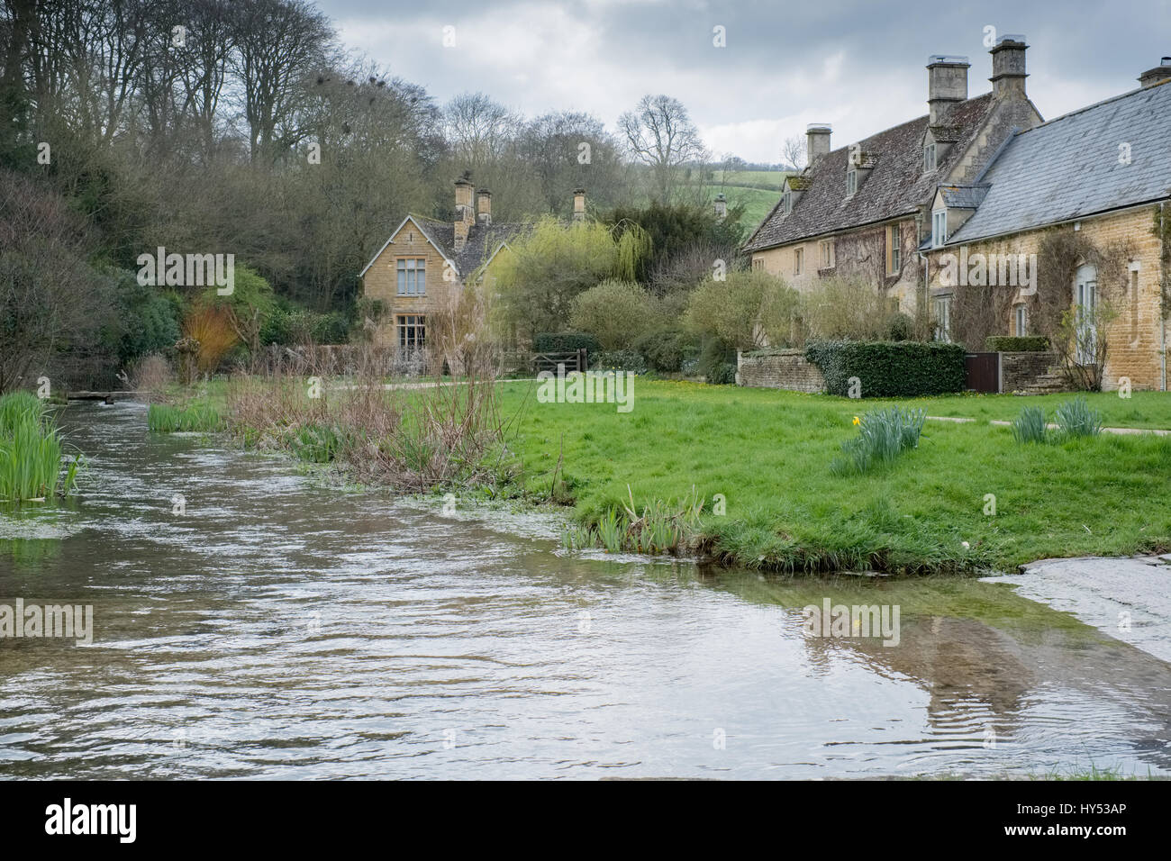 Scenic View of Upper Slaughter Village Stock Photo - Alamy