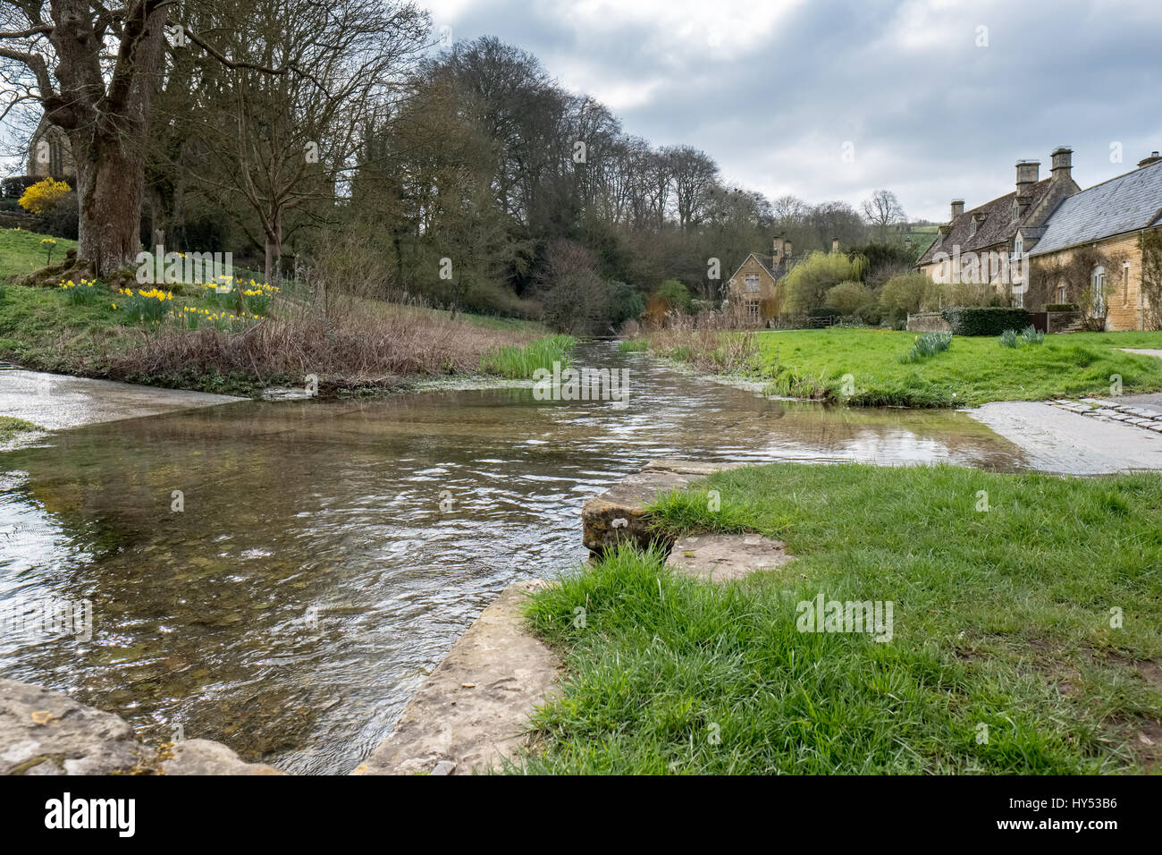 Scenic View of Upper Slaughter Village Stock Photo - Alamy