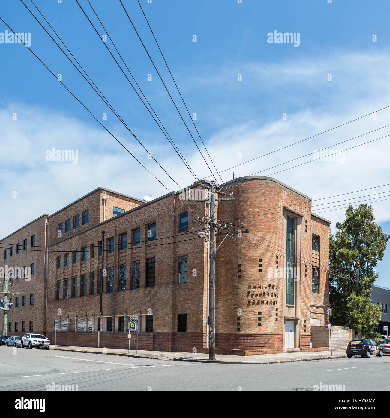 Hamilton Telephone Exchange Stock Photo - Alamy