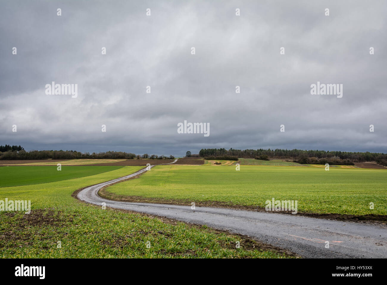 Windy country track hi-res stock photography and images - Alamy