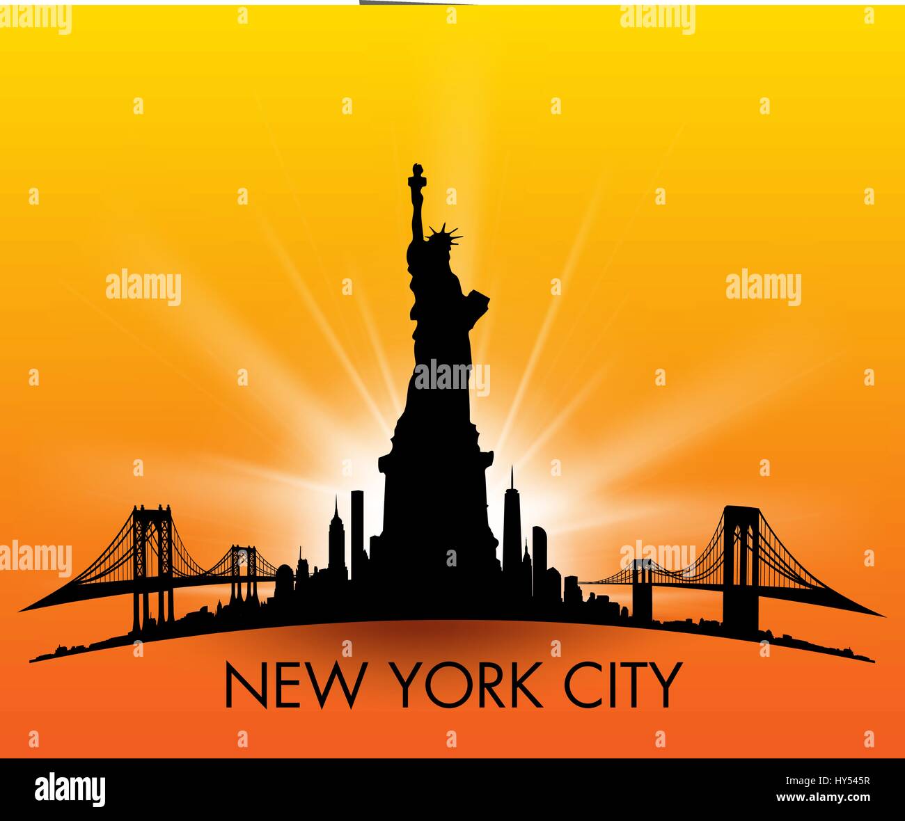 American city skyline clipart hi-res stock photography and images - Alamy