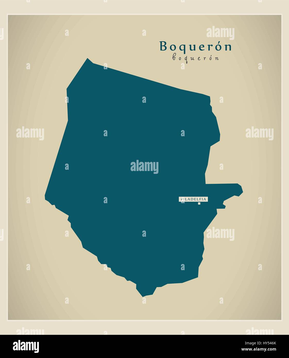 Paraguay map boqueron hi-res stock photography and images - Alamy