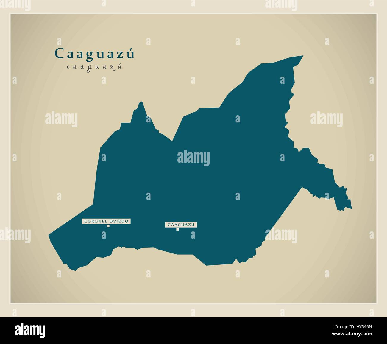 Caaguazu map hi-res stock photography and images - Alamy