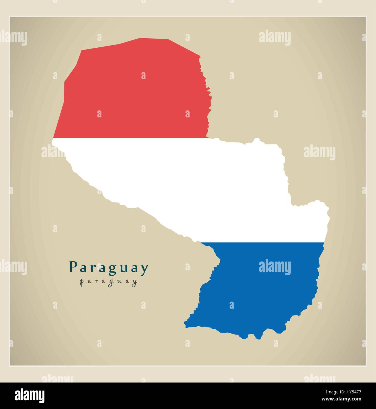Modern Map - Paraguay colored PY Stock Vector Image & Art - Alamy