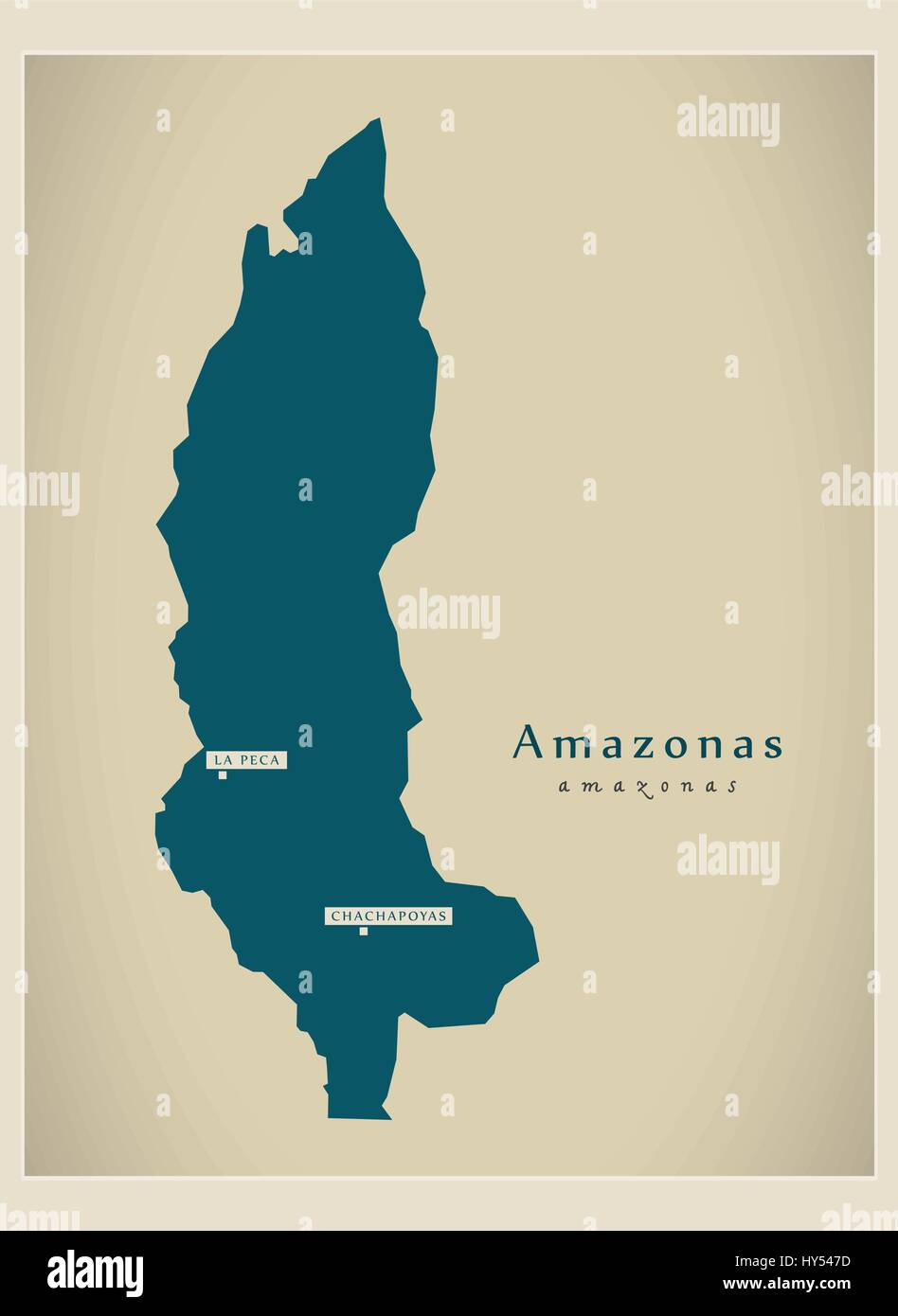 Amazonas map Stock Vector Images - Alamy