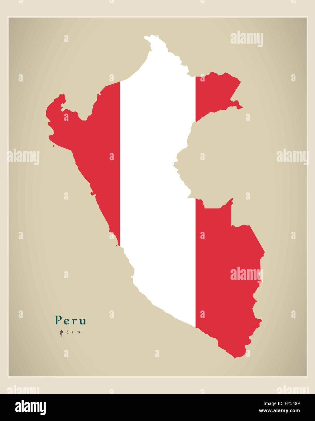 Modern Map - Peru colored PE Stock Vector Image & Art - Alamy