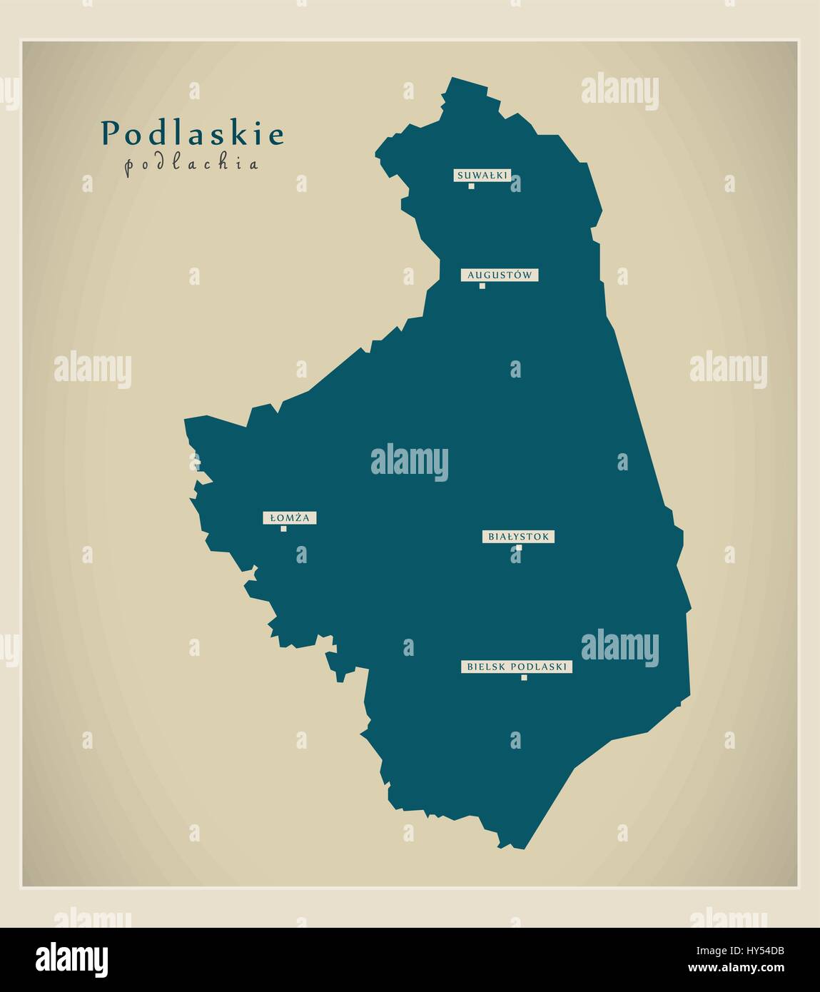 Podlaskie province Stock Vector Images - Alamy