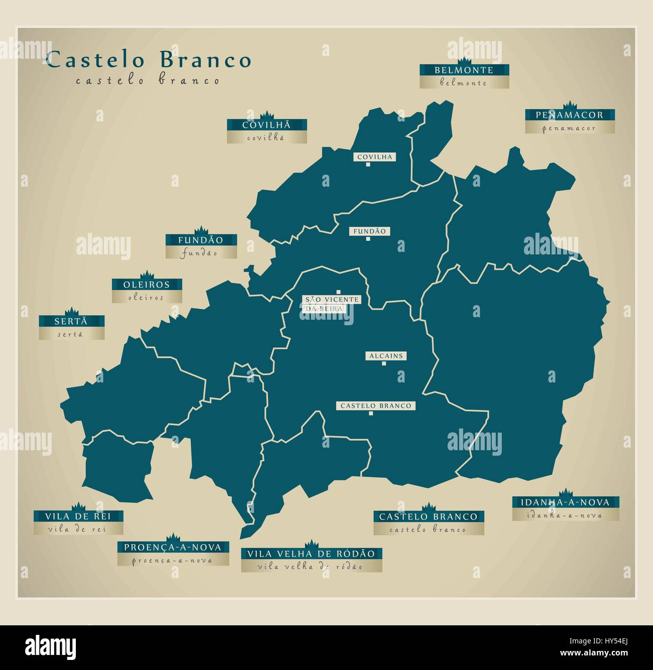 Castelo branco portugal Stock Vector Images - Alamy