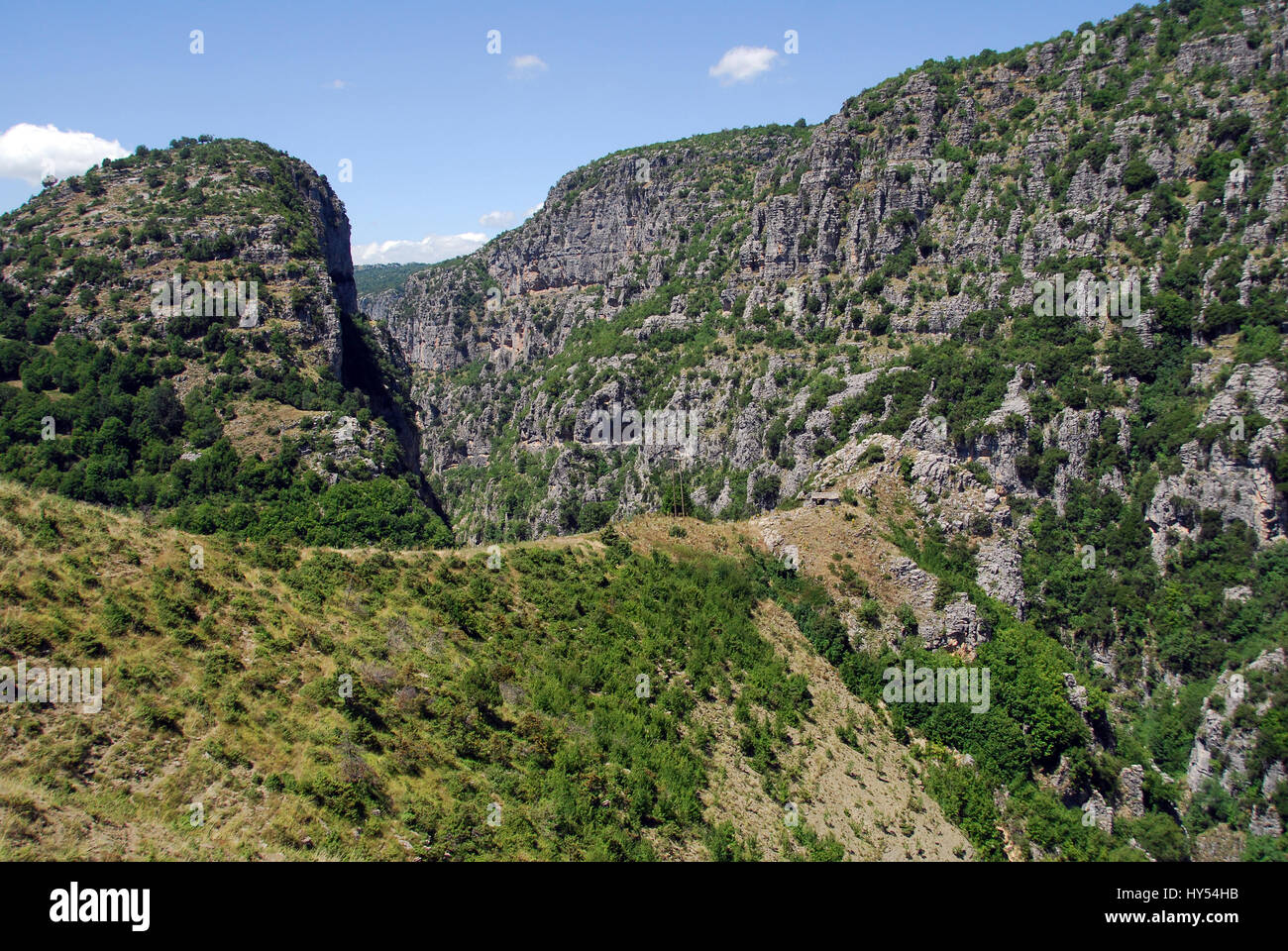 The giant stone steps of Vradeto village and the Beloi viewpoint 0f ...