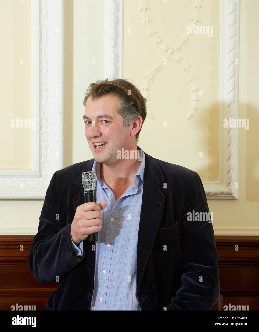James Holland at the The Oldie Literary Lunch 13-12-16 Stock Photo - Alamy