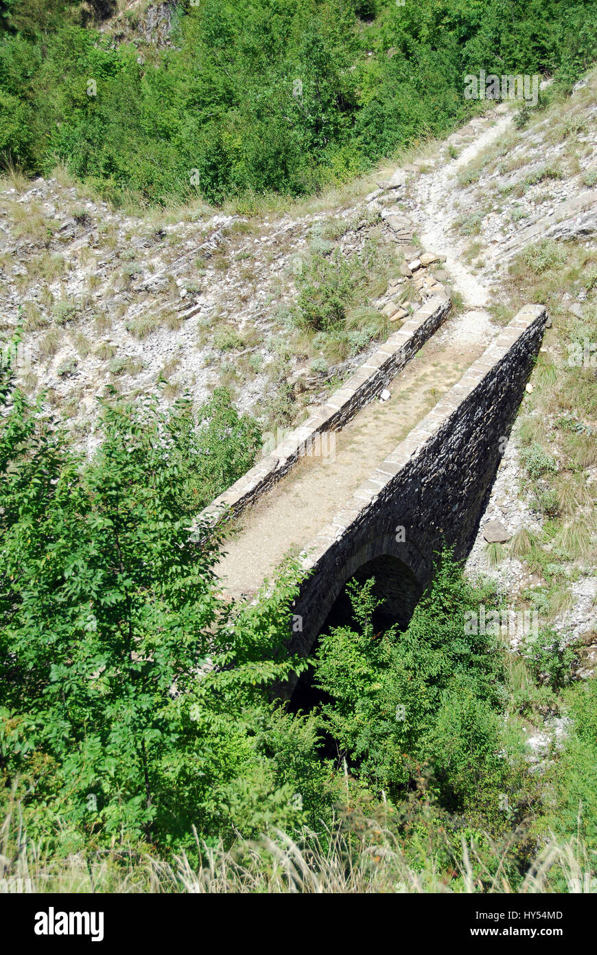 The giant stone steps of Vradeto village and the Beloi viewpoint 0f ...