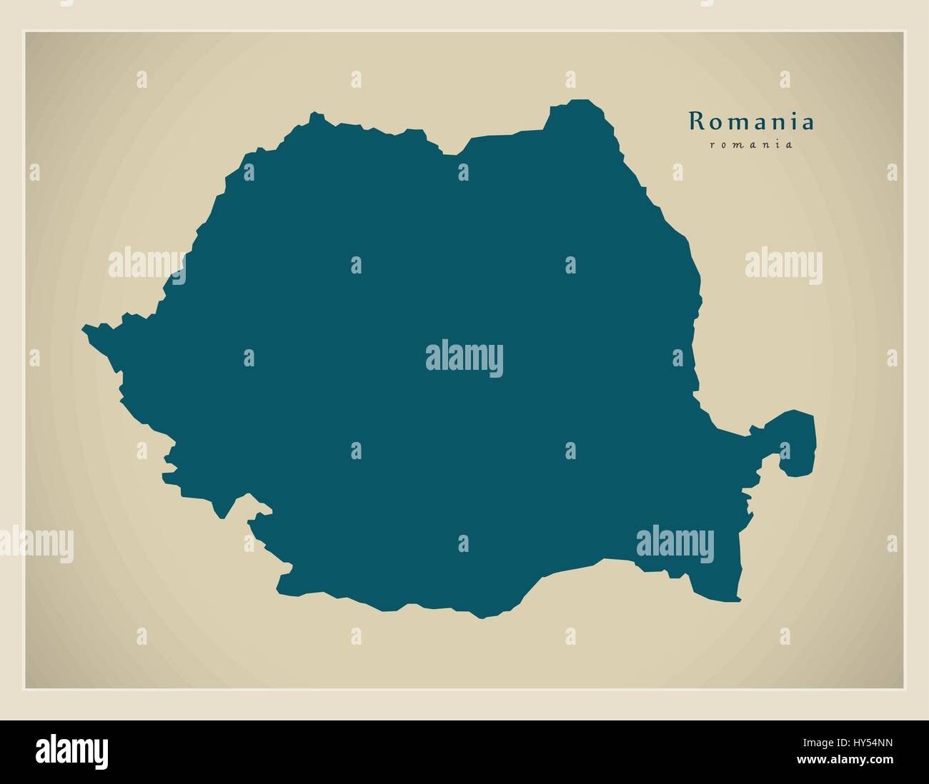 Modern Map - Romania RO Stock Vector Image & Art - Alamy