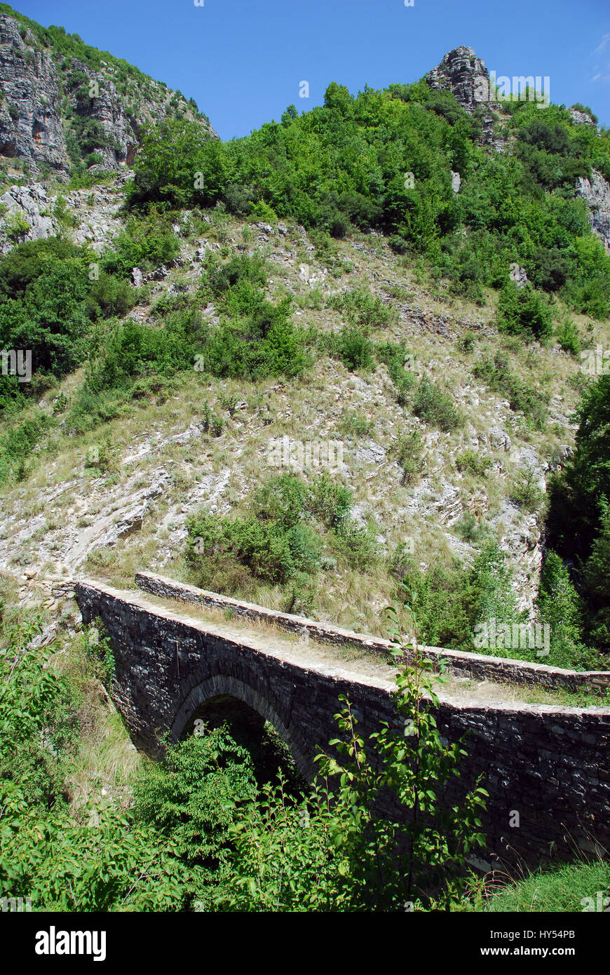 The giant stone steps of Vradeto village and the Beloi viewpoint 0f ...