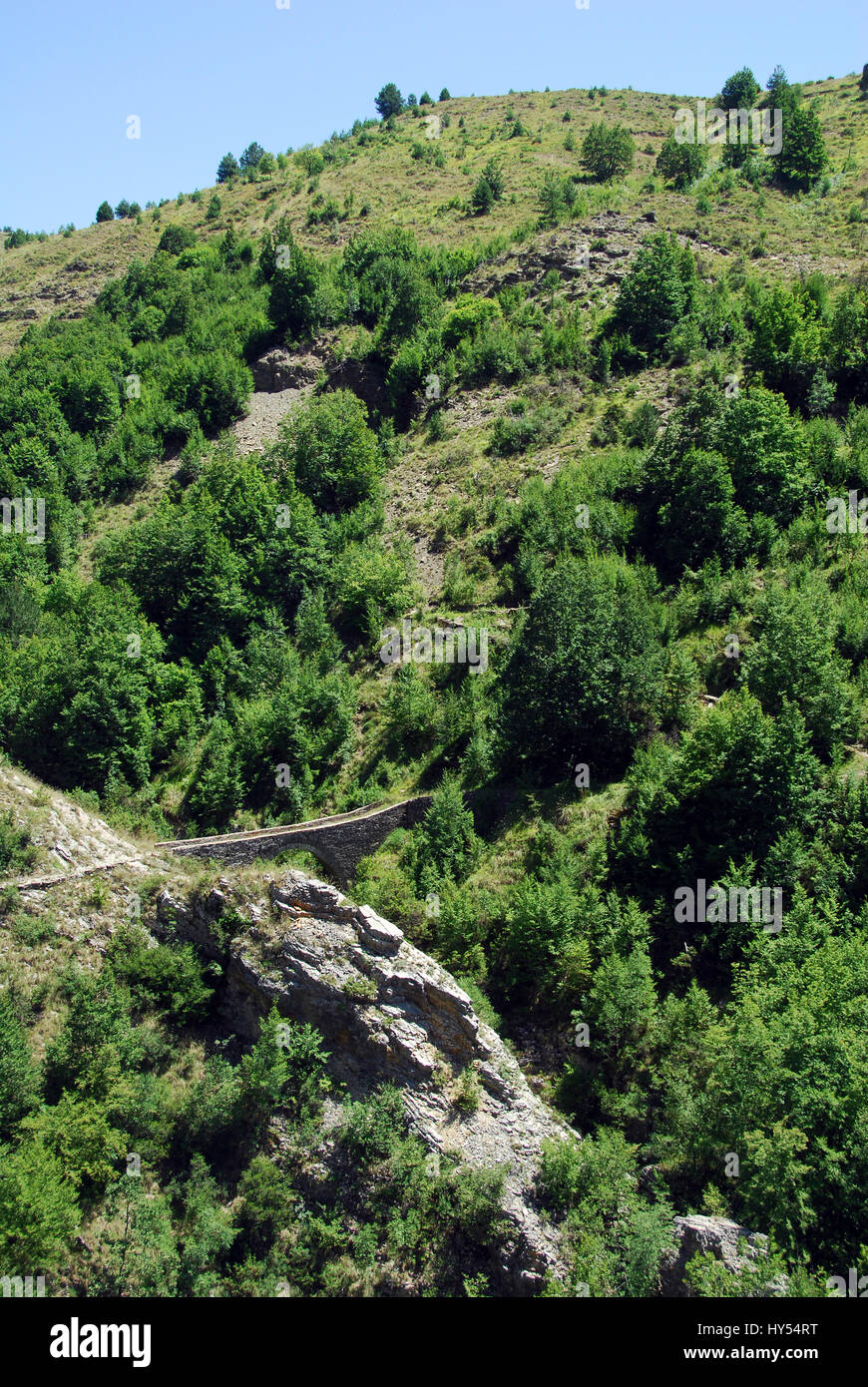 The giant stone steps of Vradeto village and the Beloi viewpoint 0f ...