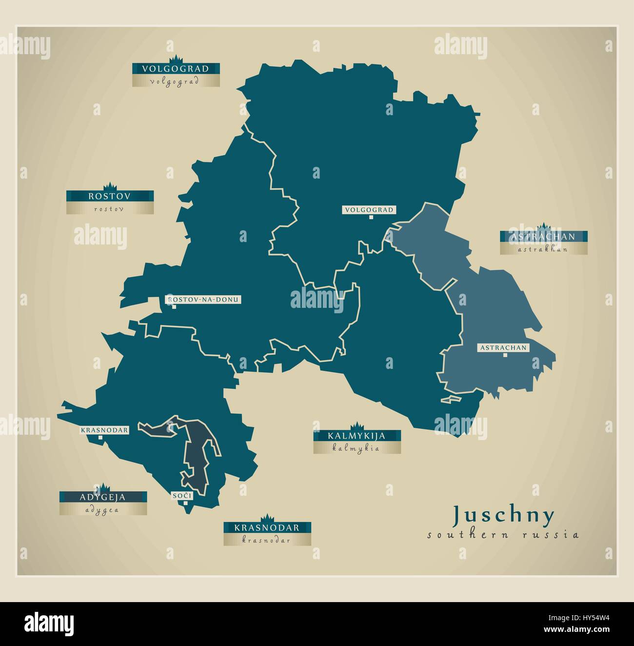 Adygea map Stock Vector Images - Alamy
