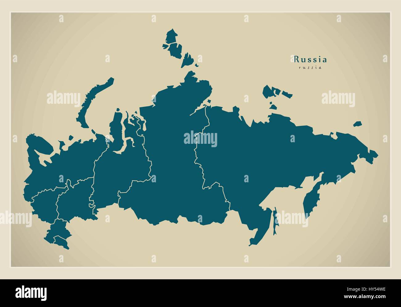 Map of russia regions Stock Vector Images - Alamy