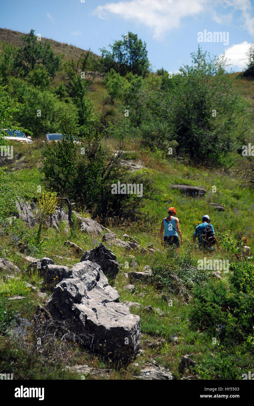 The giant stone steps of Vradeto village and the Beloi viewpoint 0f ...