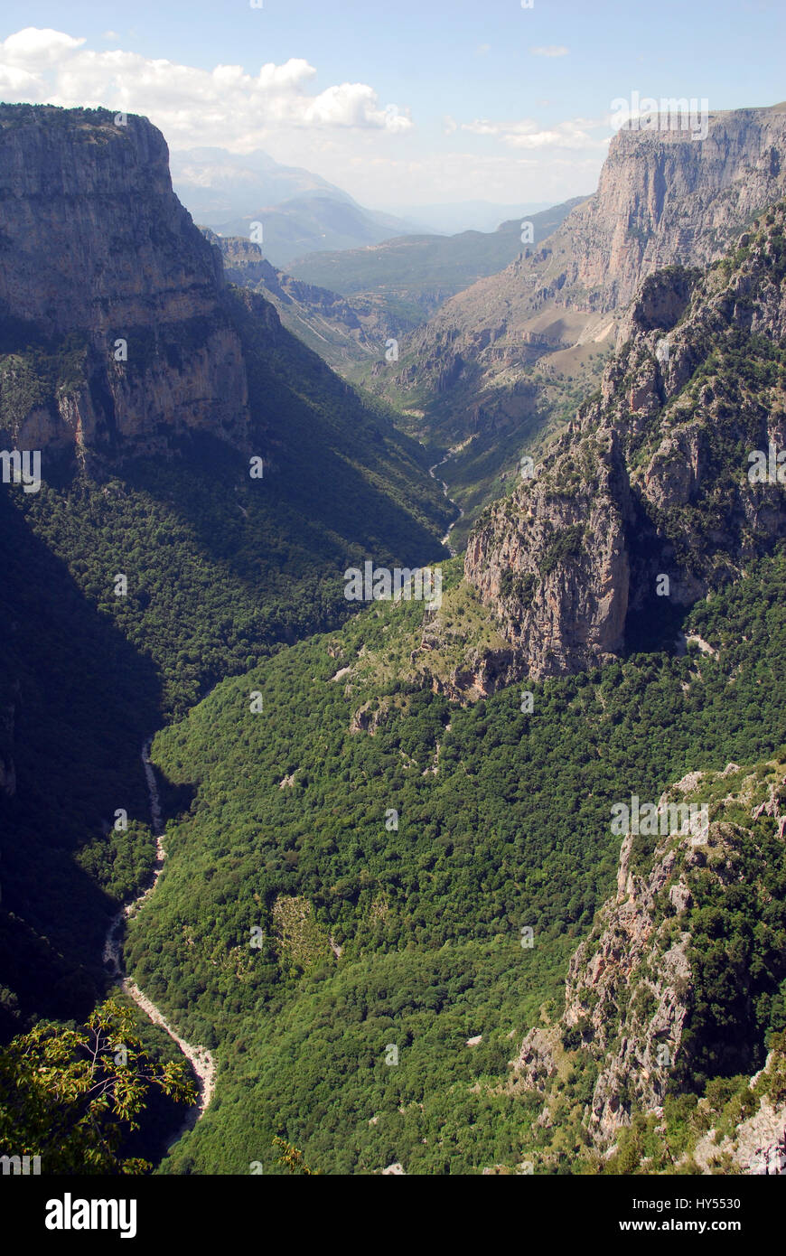 The giant stone steps of Vradeto village and the Beloi viewpoint 0f ...