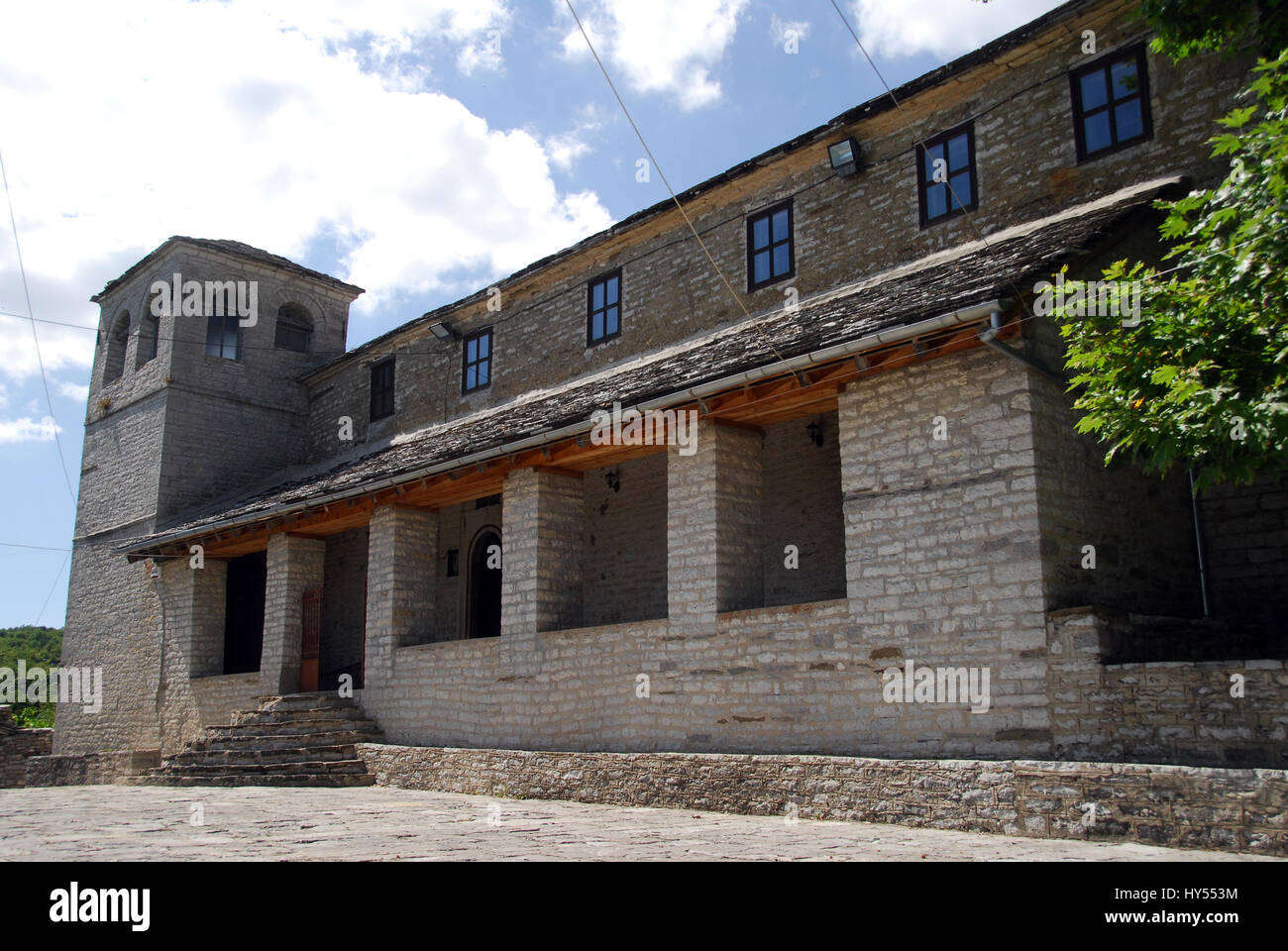The giant stone steps of Vradeto village and the Beloi viewpoint 0f ...
