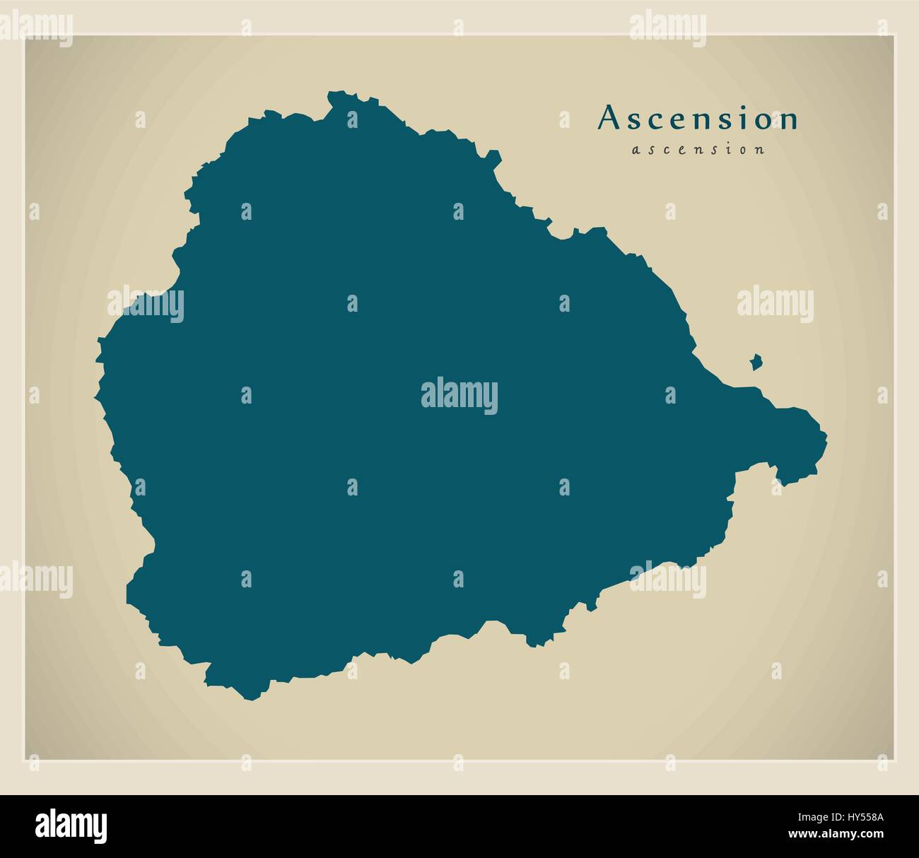 Ascension vector map hi-res stock photography and images - Alamy