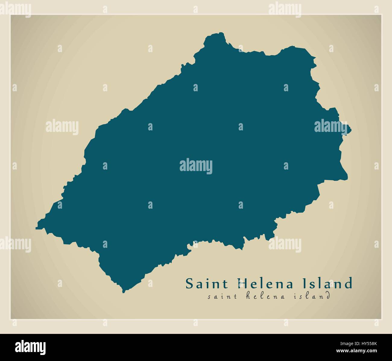 Saint helena map hi-res stock photography and images - Alamy