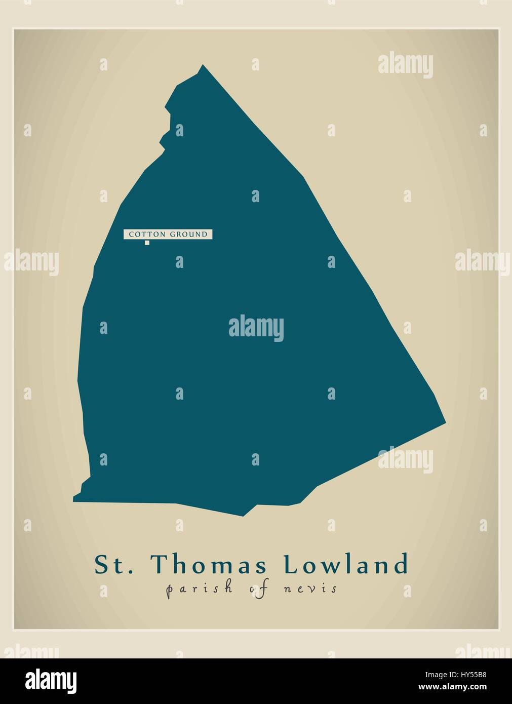 Saint thomas map hi-res stock photography and images - Alamy