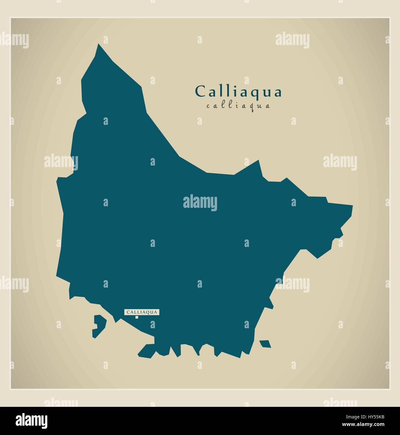Modern Map - Calliaqua VC Stock Vector Image & Art - Alamy