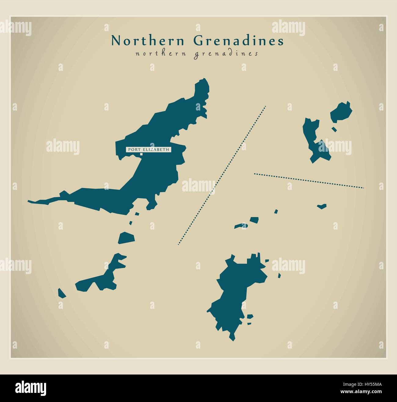 St vincent and grenadines map Stock Vector Images - Alamy