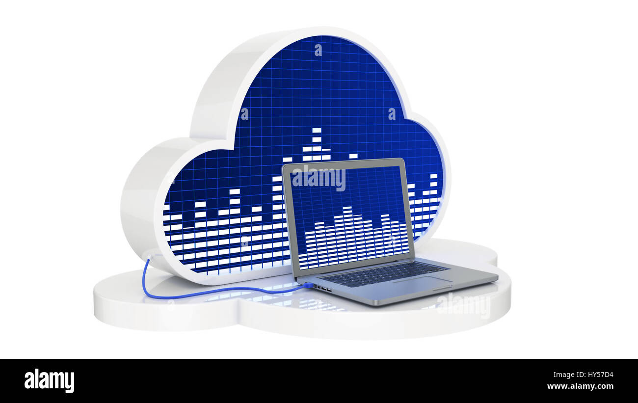 Cloud music concept Stock Photo - Alamy