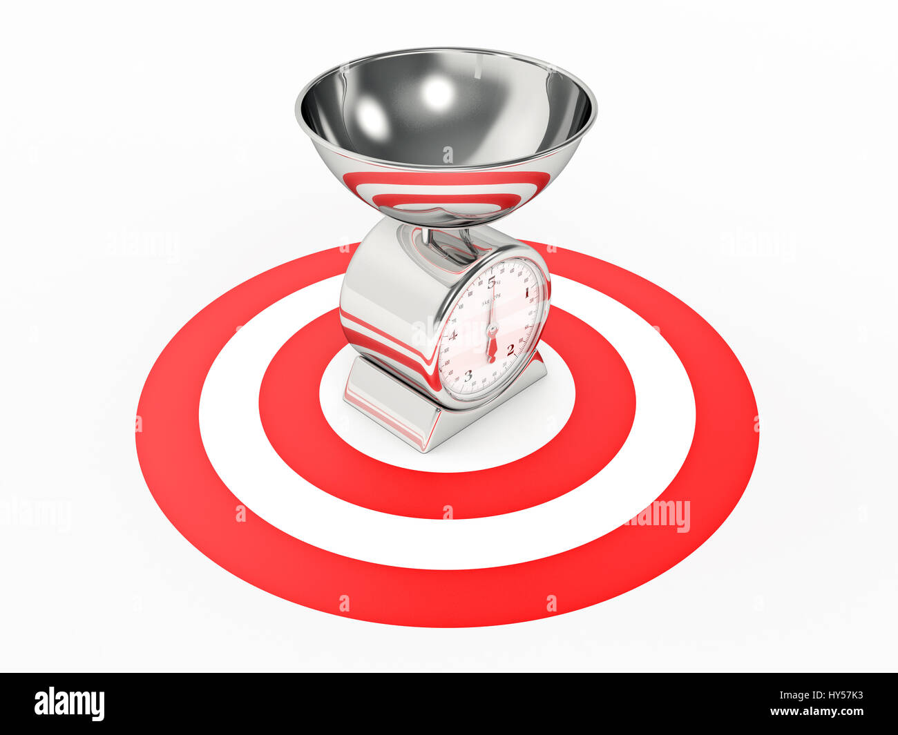 kitchen scale with Target Stock Photo - Alamy