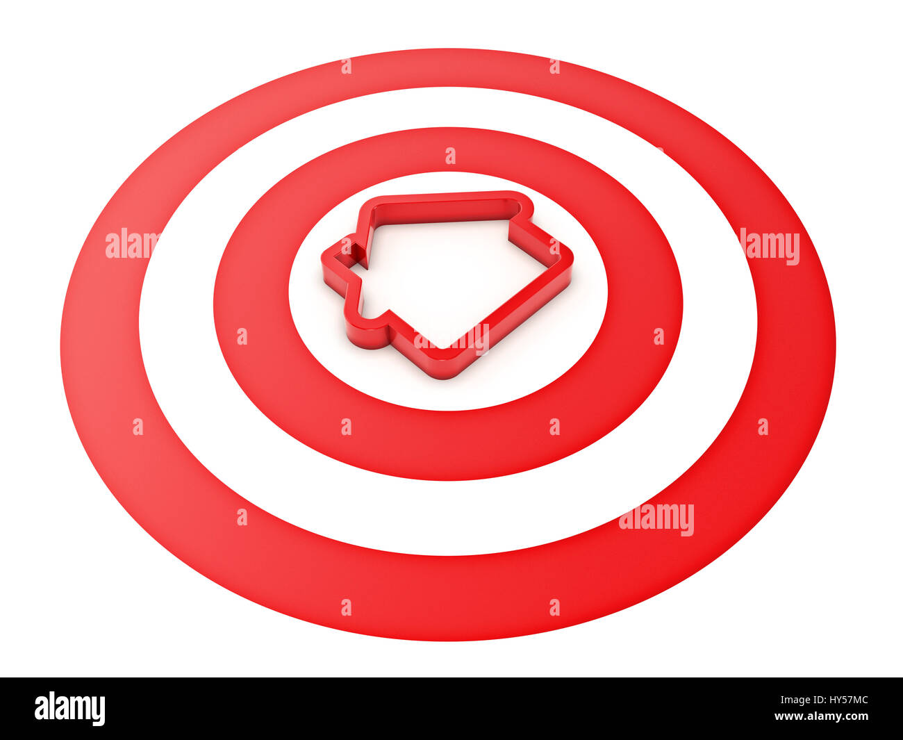 Construction concept target building Cut Out Stock Images & Pictures ...
