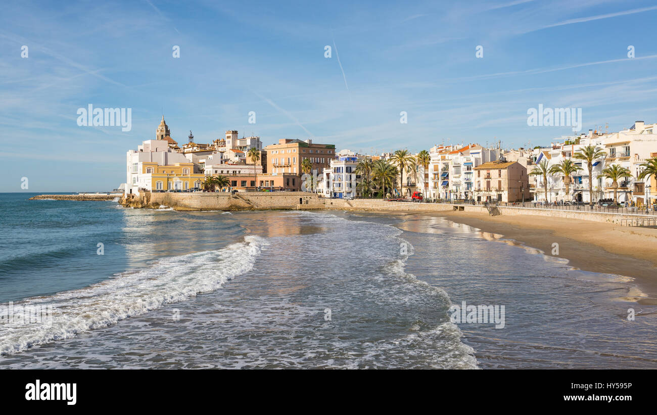 Sitges beach tourism hi-res stock photography and images - Alamy