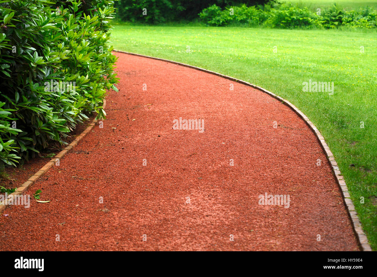 Red Walk in a Park Stock Photo - Alamy