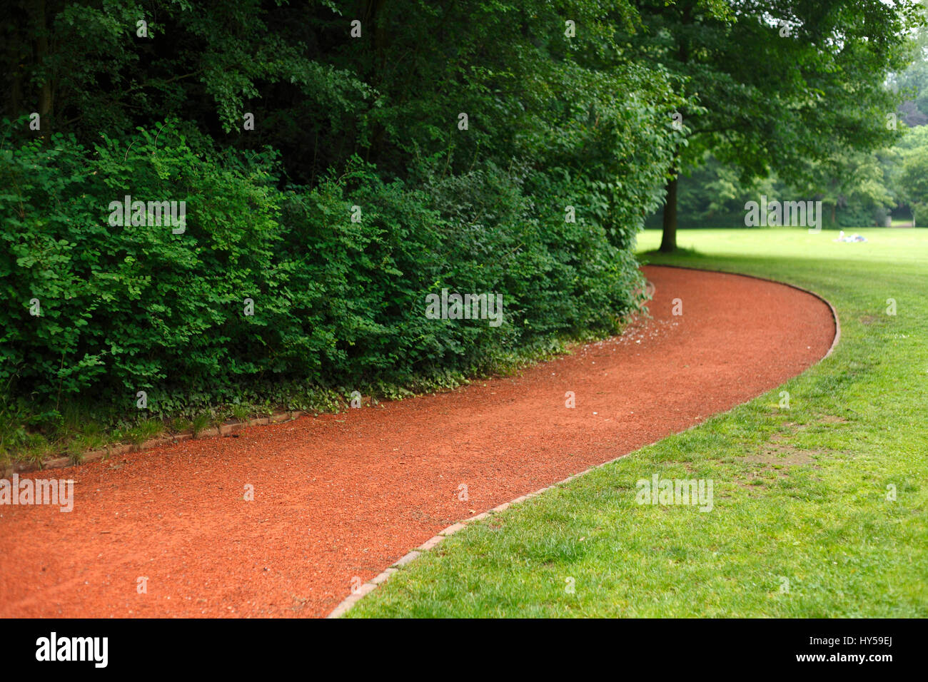 Red Walk in a Park Stock Photo - Alamy
