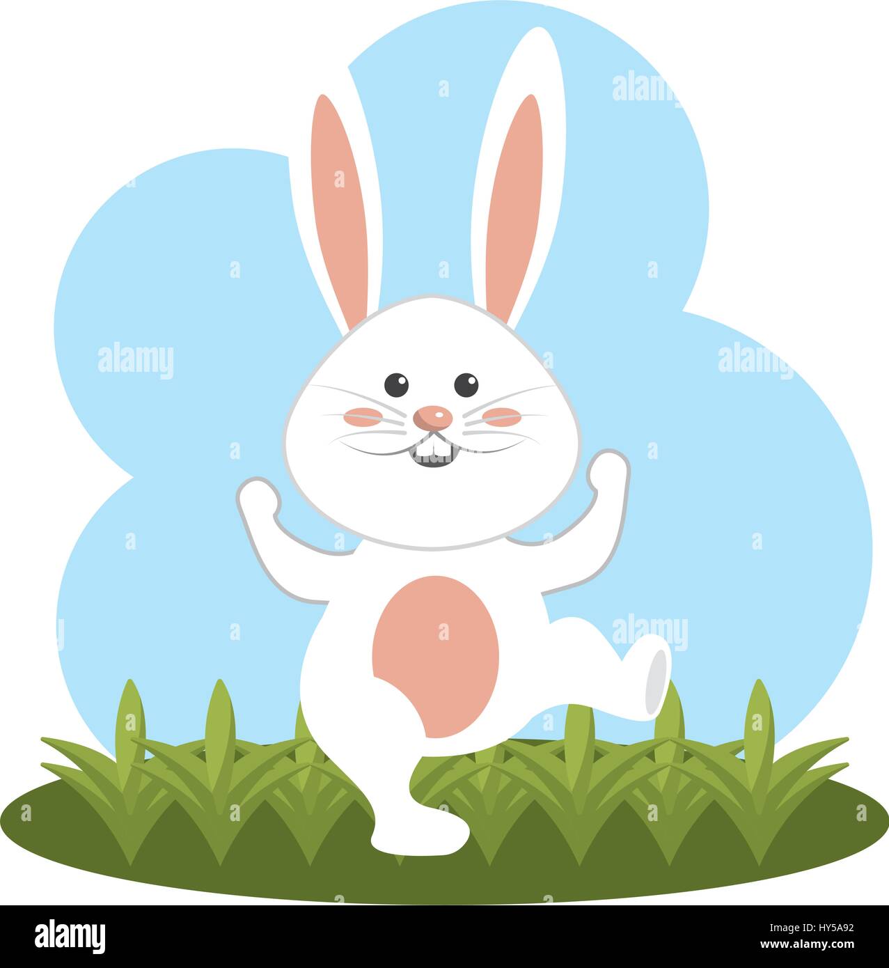 Dancing rabbit cartoon Stock Vector Images - Alamy