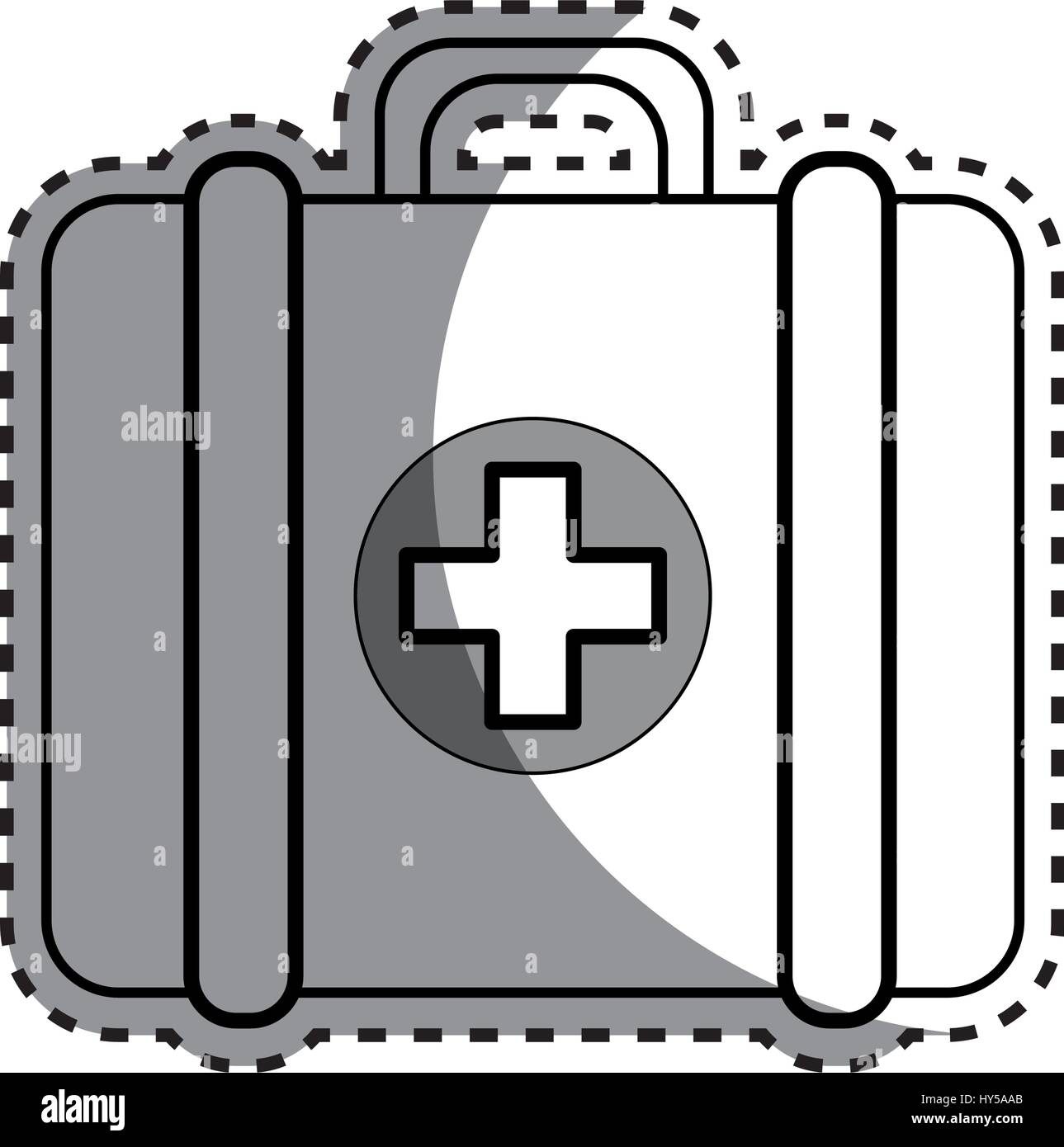 silhouette first aid kit medications tools Stock Vector Image & Art - Alamy