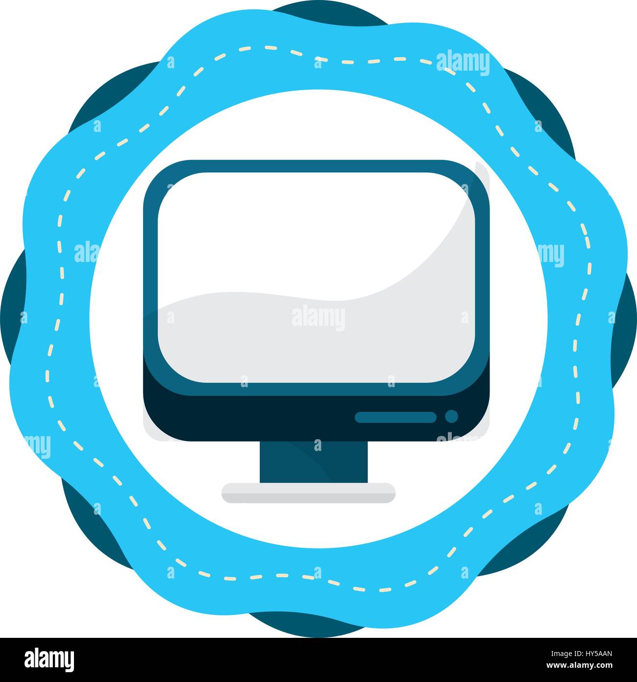sticker technology computer diagnostic research Stock Vector Image ...