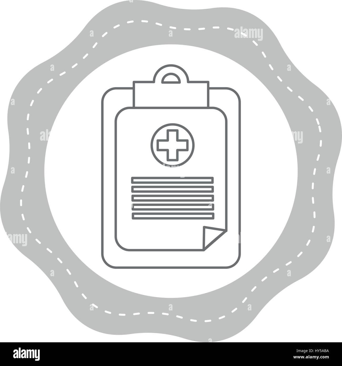 figure sticker hospital prescription pad icon Stock Vector Image & Art ...