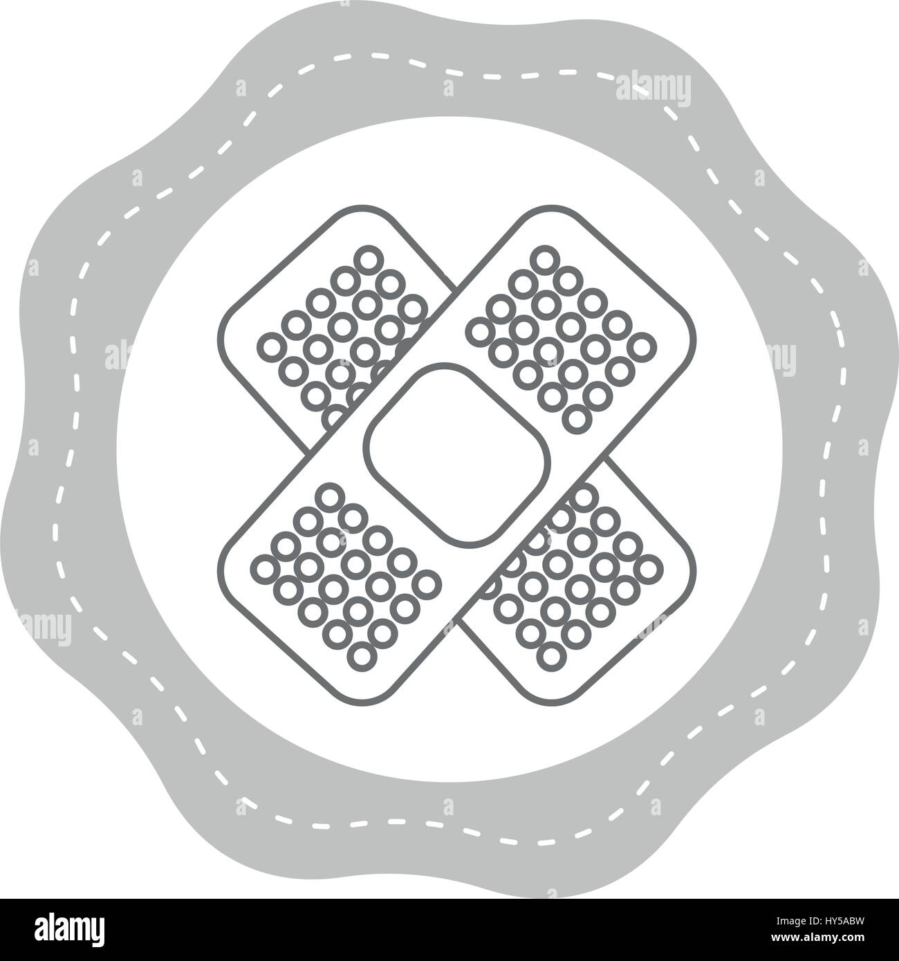 figure sticker aid band protection tool Stock Vector Image & Art - Alamy