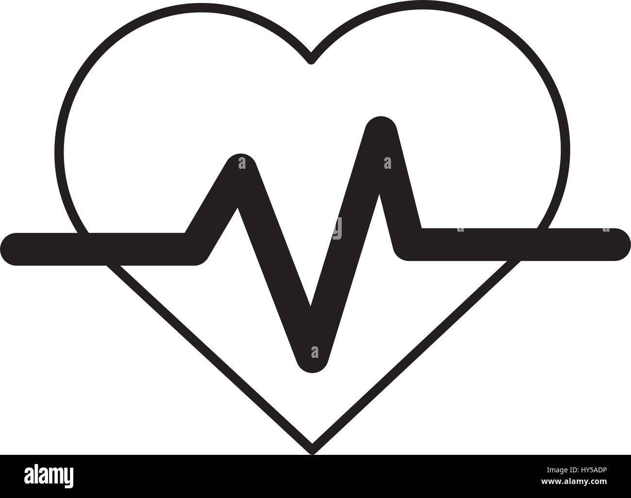 contour heartbeat cardio vital sign Stock Vector Image & Art - Alamy