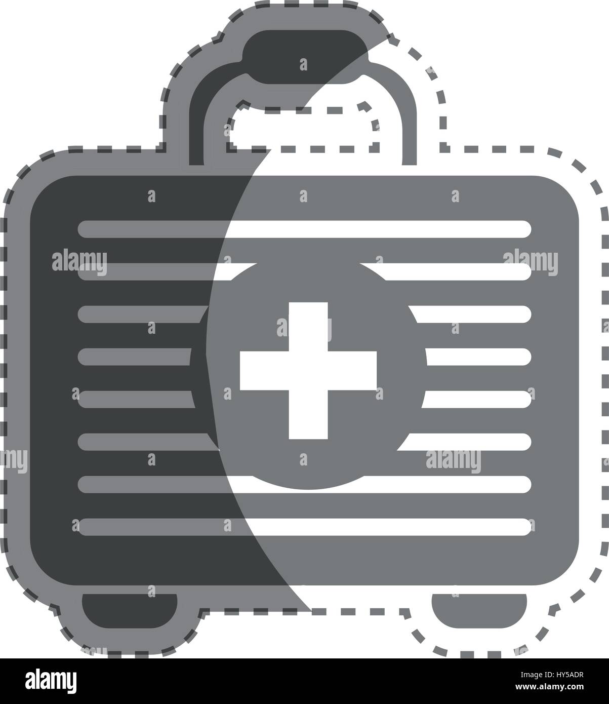 silhouette first aid kit medications tools Stock Vector Image & Art - Alamy