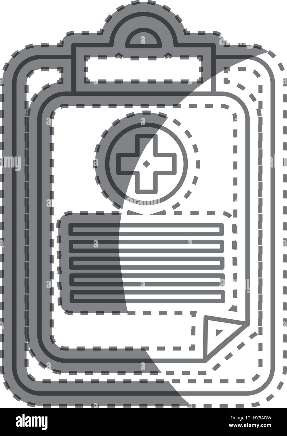 silhouette hospital prescription pad icon Stock Vector Image & Art - Alamy