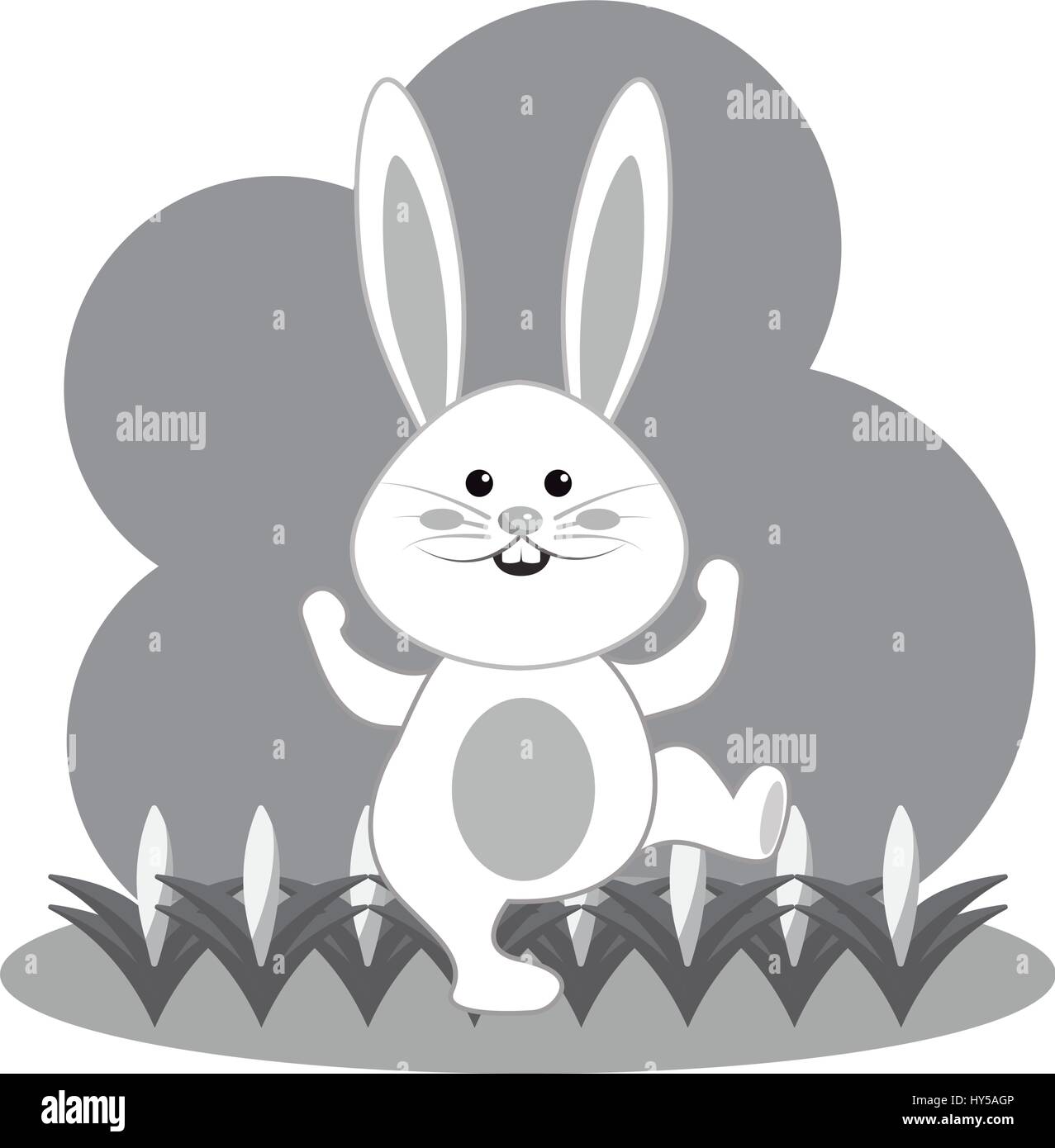 Dancing rabbit cartoon Stock Vector Images - Alamy