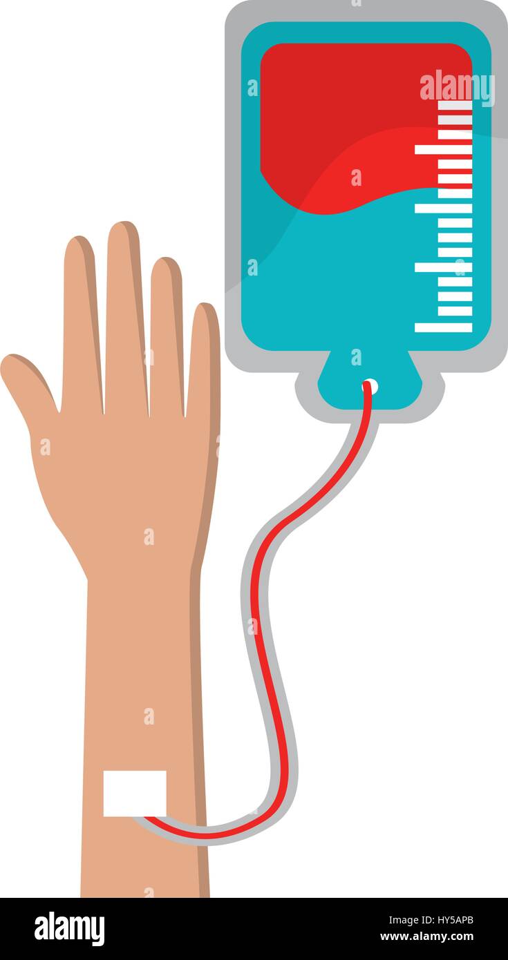 hand donating blood to help people Stock Vector Image & Art - Alamy